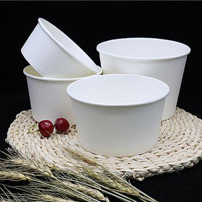 China Fulling Disposable 12oz Paper Food Container Eco Friendly Take Away Food Snack Packaging Paper Soup Cups for sale