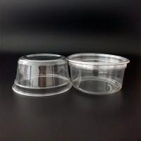 China Durable Bioplastic PLA Tableware Disposable Biodegradable Clear Containers With Lid for sale