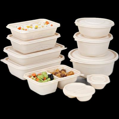 China Customizable Compostable To Go Containers 380ml/500ml/650ml/750ml/1000ml for sale