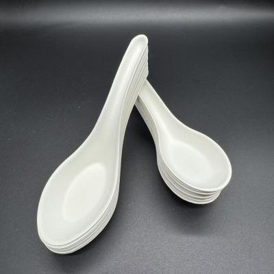 China Eco-Friendly Compostable Pulp Cutlery Disposable Sugarcane Cutlery Biodegradable Bagasse Spoon for sale