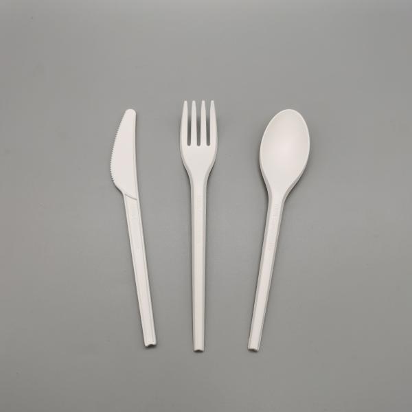 Quality Heatproof Biodegradable Eco-friendly Customizable Disposable PLA Knife Fork And Spoon for sale