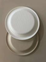 China 6 Inch Round Disposable Paper Plate Sugarcane Pulp Paper Party Plate Compostable 100% Biodegradable Bagasse Plates for sale