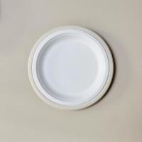 China 6 Inch Round Disposable Paper Plate Sugarcane Pulp Paper Party Plate Compostable 100% Biodegradable Bagasse Plates for sale