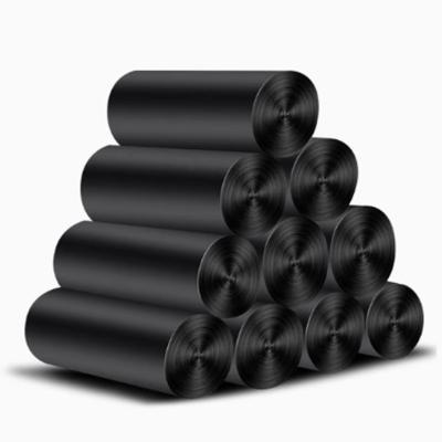China Custom Design Disposable Biodegradable Black Trash Bags High-Capacity Household Garbage Bags Wholesale Printing Bags for sale