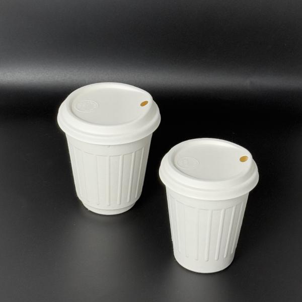 Consumabili usa e getta di qualità alimentare Consumabili da bere Cana da zucchero Bagasse Coppa di pasta con coperchio Per bere caffè