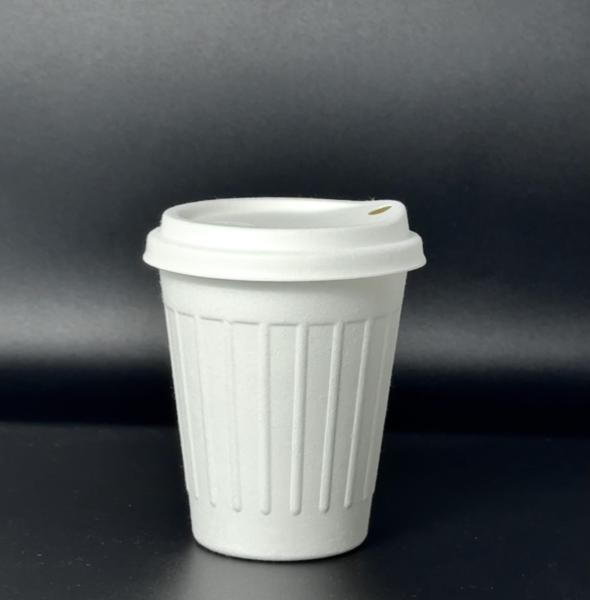 Consumabili usa e getta di qualità alimentare Consumabili da bere Cana da zucchero Bagasse Coppa di pasta con coperchio Per bere caffè