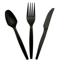 China Eco-Friendly PLA Tableware Disposable Customized Logo CPLA Biodegradable Cutlery Set for sale