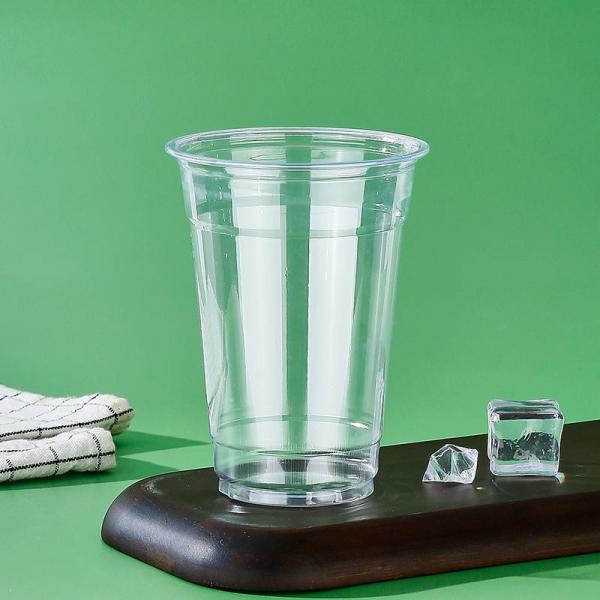 Eco Friendly Disposable Plastic Cup Compostable Biodegradable Clear PLA PET PP Plastic Cup With Lid
