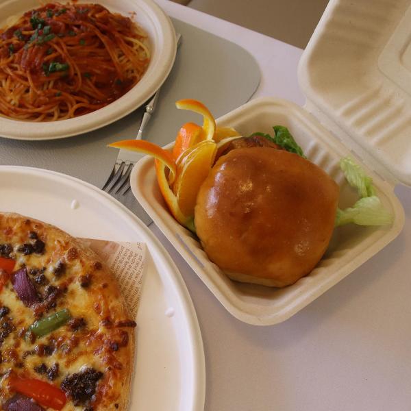 Quality Disposable Compostable Biodegradable Corrugated PLA Pack Burger Paper Packaging Hamburger Box for sale
