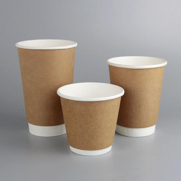 Quality Custom Logo Printed Double Layer Bio-Degradable Paper Cups Single Round Cups for for sale