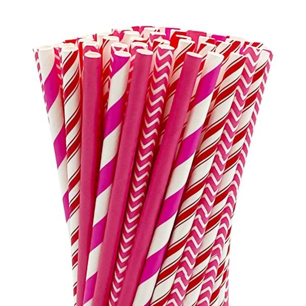 Eco Friendly Drinking Straw Tubes Cocktail Paper Jumbo Straw Sharp End for Party Bubble Boba Tea Drinks