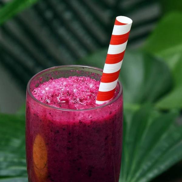 Eco Friendly Drinking Straw Tubes Cocktail Paper Jumbo Straw Sharp End for Party Bubble Boba Tea Drinks