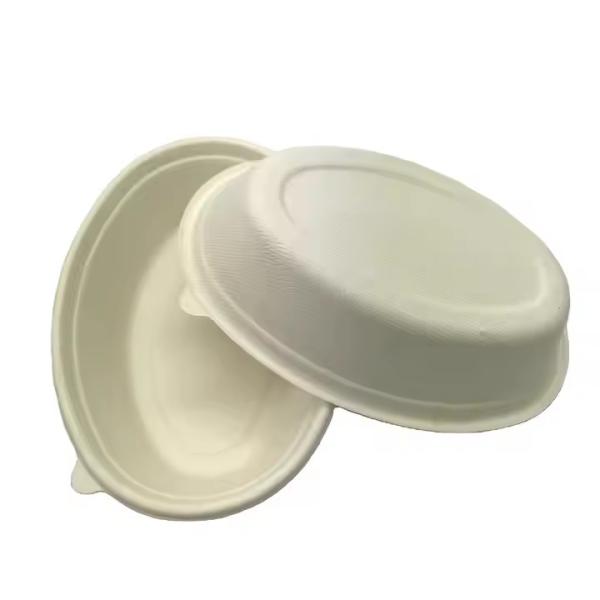 Quality Eco Friendly Sugarcane Disposable Biodegradable Sustainable Microwavable Oval for sale