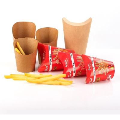 China Customized Disposable Takeaway Paper French Fries Cup - Eco-Friendly Snack Box Container For Fast Food Restaurants And Catering Events for sale