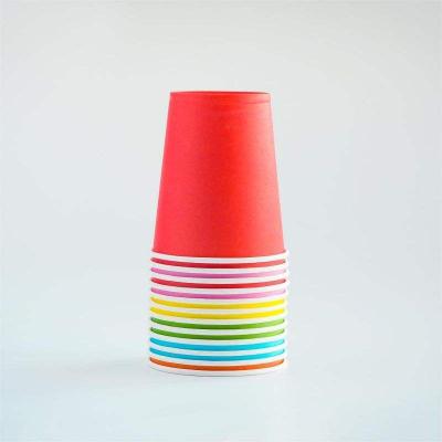 China Single Double Wall Paper Cup Set with Plates Colourful Paper Cup Paper for sale