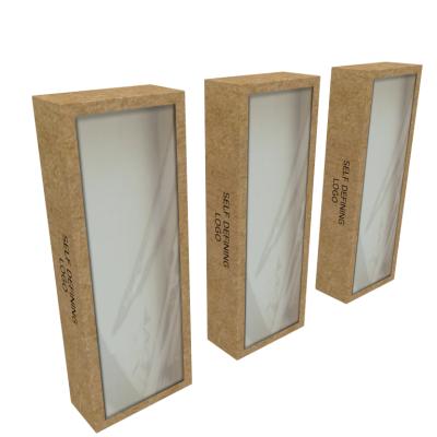 China Corrugated Cardboard Clear Food Packaging Boxes With Window Lunch Box Large Capacity Cake Snack Packaging Kraft Paper Box for sale