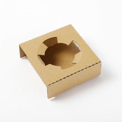 China Customized Cheap Take Away Hot Drink Craft Paper Cup Disposable Kraft Tea Coffee Carrier Paper Cup Holder for sale