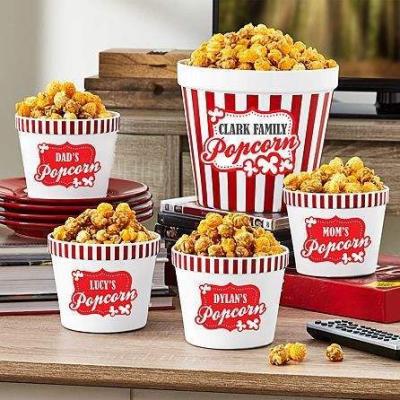China Snack Attack Popcorn Bucket Popcorn Popper 36oz 32oz Disposable Paper Popcorn Containers Food Grade Paper 50000pcs for sale