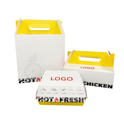 Cina Scatola per hamburger personalizzata di nuova concezione, stampata per alimenti, in cartone ondulato Kraft, con laminazione opaca per l'imballaggio di hamburger in vendita