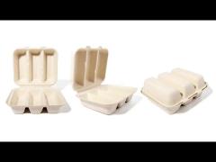 Tacohouder Taco bord 3 compartimenten takeaway doos biologisch afbreekbaar suikerriet bagasse Taco food tray