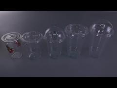 Wegnemen Wegwerp 8oz 9oz 10oz 12oz 16oz 20oz 24oz Branded Logo Custom Printed Clear Plastic PET Cups