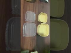 PP deksel voor milieuvriendelijke producten noedels vierkant papier kraft wegwerp salade kom