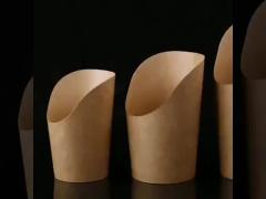 Customized Disposable Takeaway Paper French Fries Cup - Eco-Friendly Snack Box Container For Fast Food Restaurants And Catering Events