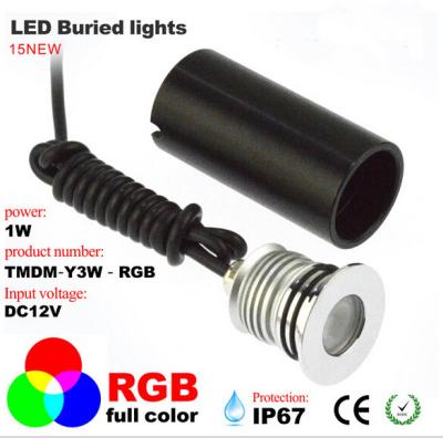 China Waterproof IP67 LED Buried Light RGB full color lawn, ground, park spotlight for sale