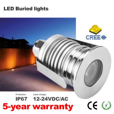 China Small Led Outdoor Landscape Lighting  Deck Step Wall  Led Underground Light IP67 Low Voltage 12V Led Outside Lights for sale