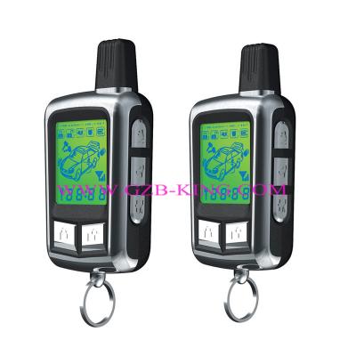 China 2 Way LCD Car Alarm With Engine Start for sale