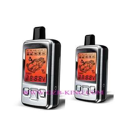 China FSK  5000m  super long range rechargeable lithium battery  two Way  Car Alarm for sale