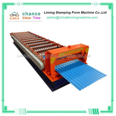 Cina Il metallo ha galvanizzato le mattonelle ondulate di alluminio che coprono il rotolo che forma la macchina in vendita
