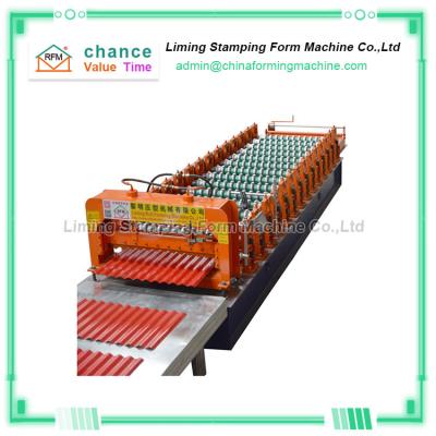 Cina Rotolo coprente d'acciaio dello strato di colore che forma macchina 8m/min in vendita