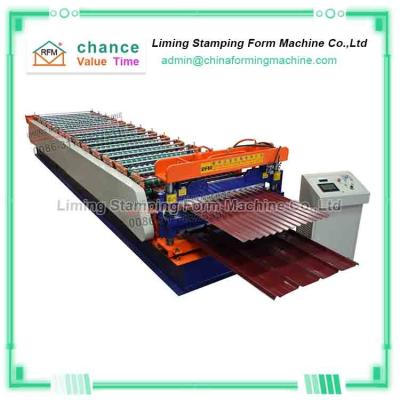 Cina Doppio rotolo delle mattonelle di tetto del laminato 30m/Min 0.7mm che forma macchina in vendita