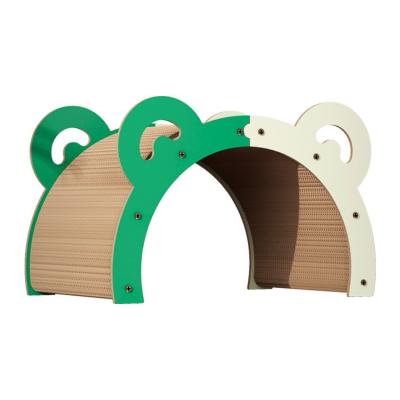 China Multi-Functional Cat Bed Scratcher with Adorable Bear Shape and Customization Options for sale