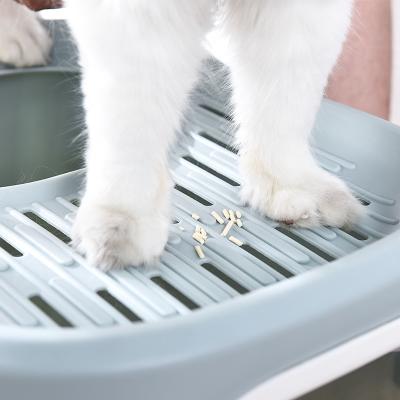 China One-way Cat Litter Box with Drawer and Free Scoop PP/PS Material 52.0*42.0*39.5cm for sale