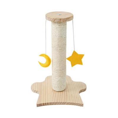 China Wood Cat Tree Keep Your Cats Entertained and Healthy with Small Sisal Scratching Post for sale