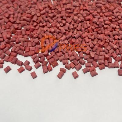 Cina 50% di fibra di vetro rinforzata PPS rosso Materiale plastico pellet perline calore modellabile in vendita