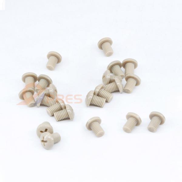 Quality Industrial PEEK 1000 Machined Parts Screw High Temperature Resistance for sale