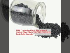 PEEK personalizzare materia prima di plastica fibra di carbonio riempito CF10 CF20 CF30 PEEK resina pellet granulo