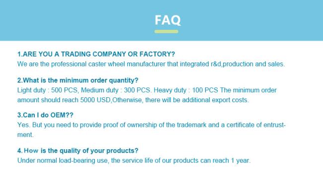 High Quality Heavy Duty Rotating Without Brake Industrial Caster Wheel