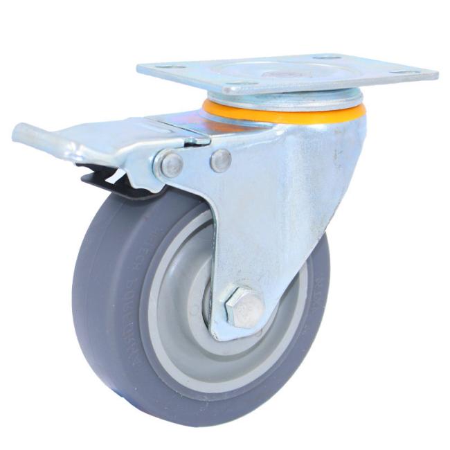 100kg Industry Trolley Grey Plastic Caster Wheel