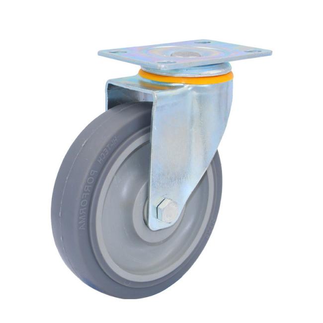 100kg Industry Trolley Grey Plastic Caster Wheel