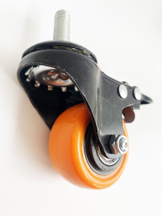 Orange Plastic Furniture Castor Wheel