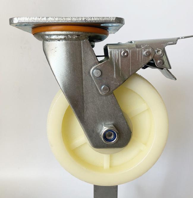 High Quality 4-8 Inch Heavy Duty Plat Nylon Castor