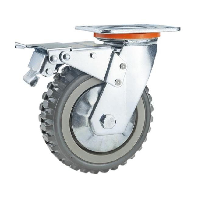 4inch 5inch 6inch 8inch Heavy Duty Rubber Free Caster Wheel