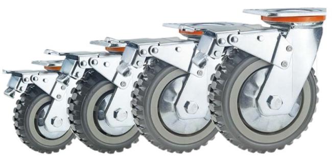 4inch 5inch 6inch 8inch Heavy Duty Rubber Free Caster Wheel