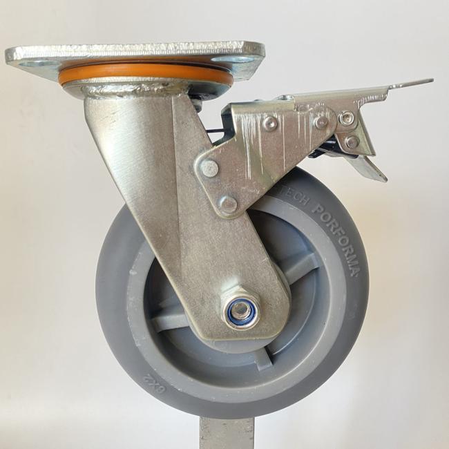 4inch 5inch 8inch High Temperature TPR Casters Industrial Trolley Scaffold Castor