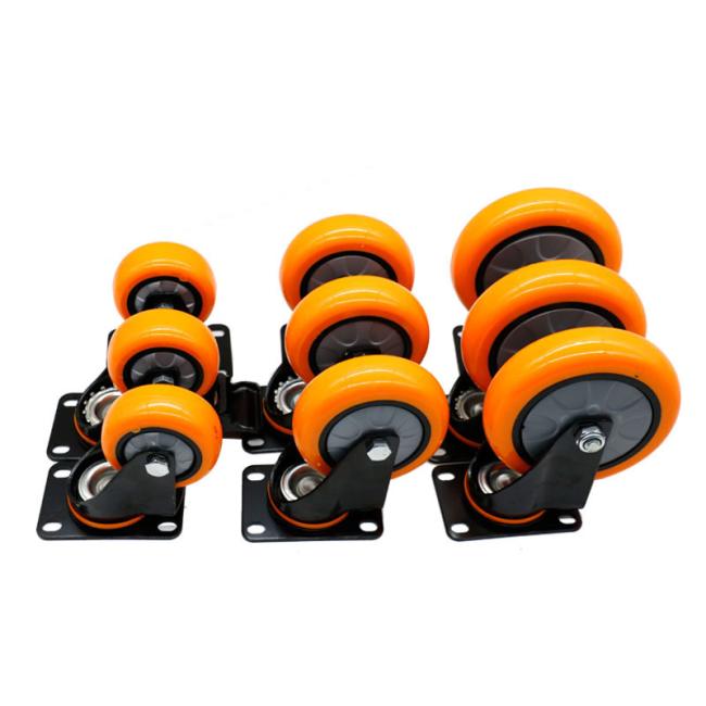 Hot Popular Sales Type-High Quality Used for Chair/Furniture/Industrial Caster Wheel of PU/Rubber Material Swivel Caster with Brake