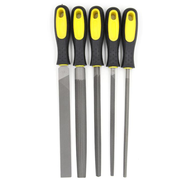 6PCS Carbon Steel File Set with Plastic Carrying Case